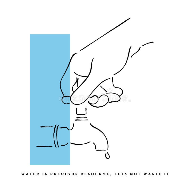 Water Scarcity Awareness stock vector. Illustration of print - 291588823