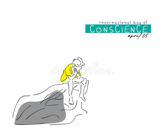 Conscience and guilt stock illustration. Illustration of criminal ...