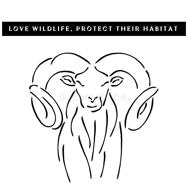 Love Wildlife and Protect Their Habitat Stock Vector - Illustration of ...