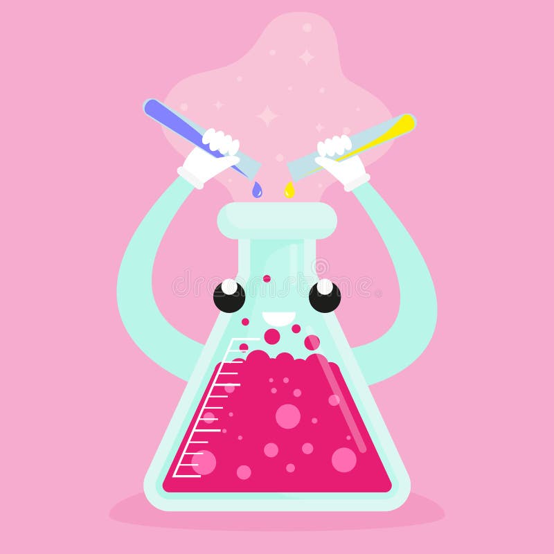 Cute Boy in Laboratory Coat Examining Molecular Structure through ...