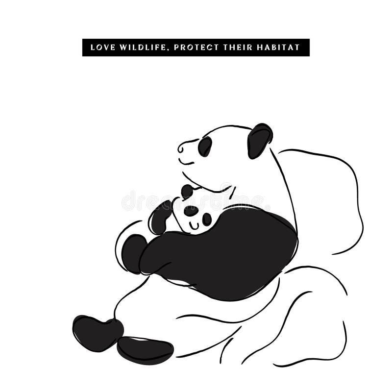 Conserve and Protect Wildlife Stock Illustration - Illustration of ...