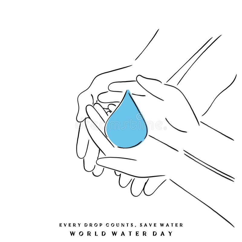 Water Scarcity Awareness stock vector. Illustration of vector - 291589057