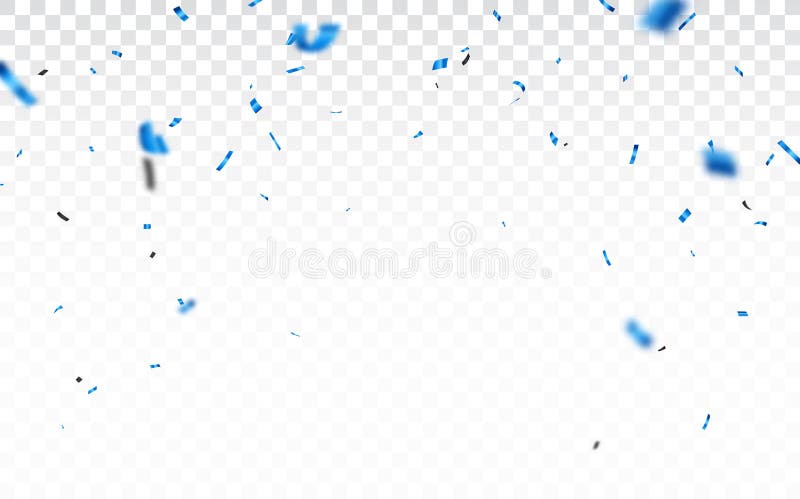 Red and Blue Confetti , Isolated on Transparent Background Stock Vector ...