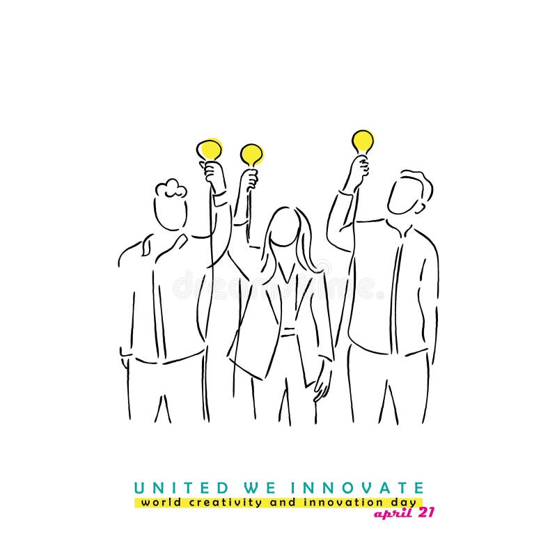 United we Innovate stock illustration. Illustration of creative - 291850724