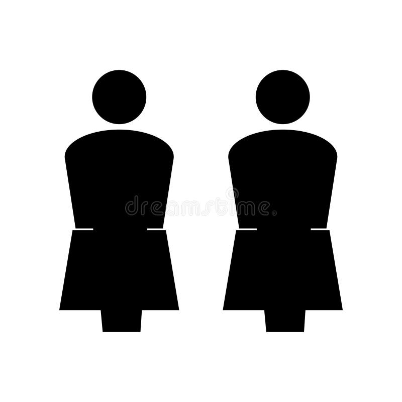 Woman Icon. Female Symbol. Ladies Sign. Girls. Silhouette Icon Style ...