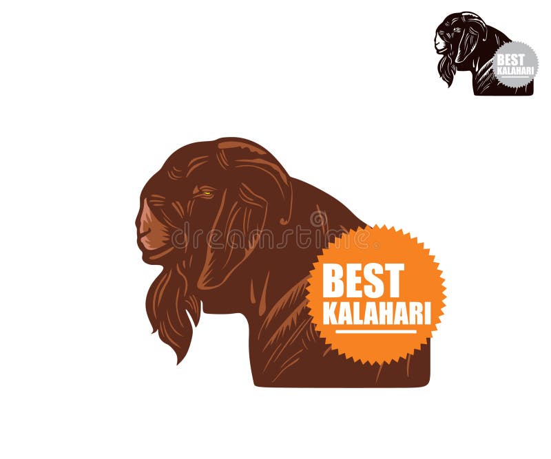 Kalahari Head Long Ears Logo Stock Vector - Illustration of logo, meat ...