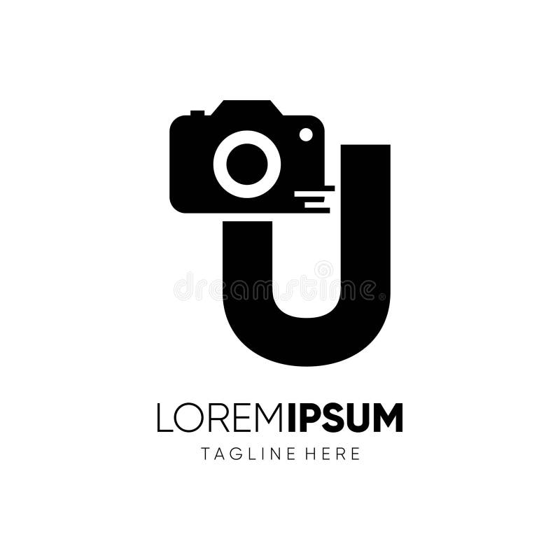 Letter U Initial Photography Logo Design Vector Icon Graphic Emblem ...