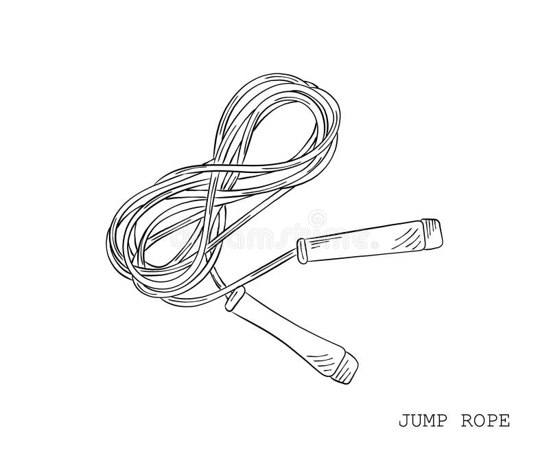 Jump rope stock illustration. Illustration of physical - 292134563