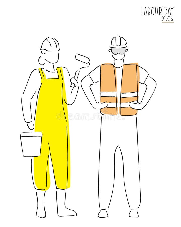 Solidarity with Labours stock illustration. Illustration of person ...