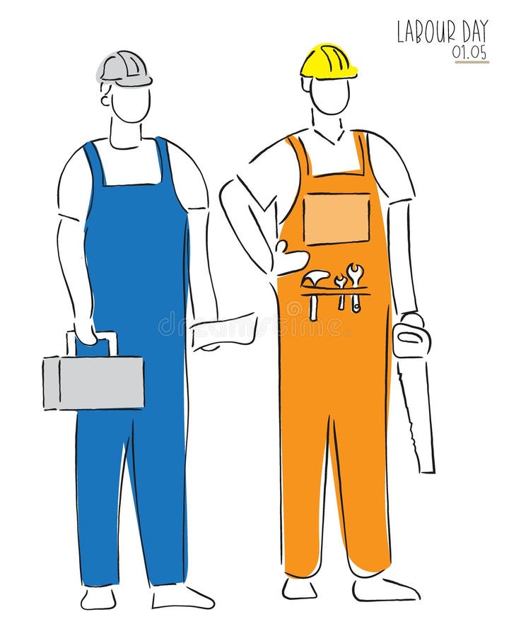 Solidarity with labours stock vector. Illustration of handyman - 292134632