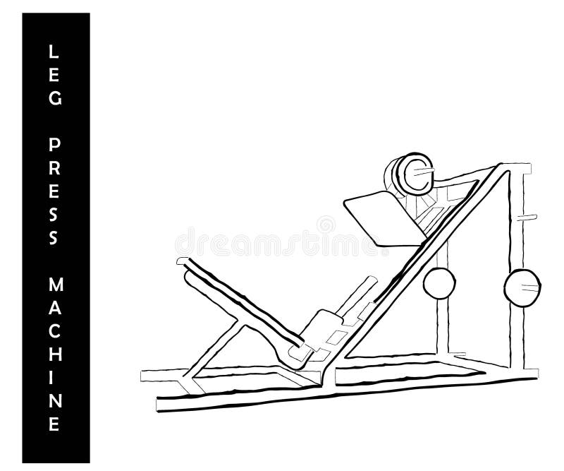 Leg Press Machine Stock Illustrations – 294 Leg Press Machine Stock ...