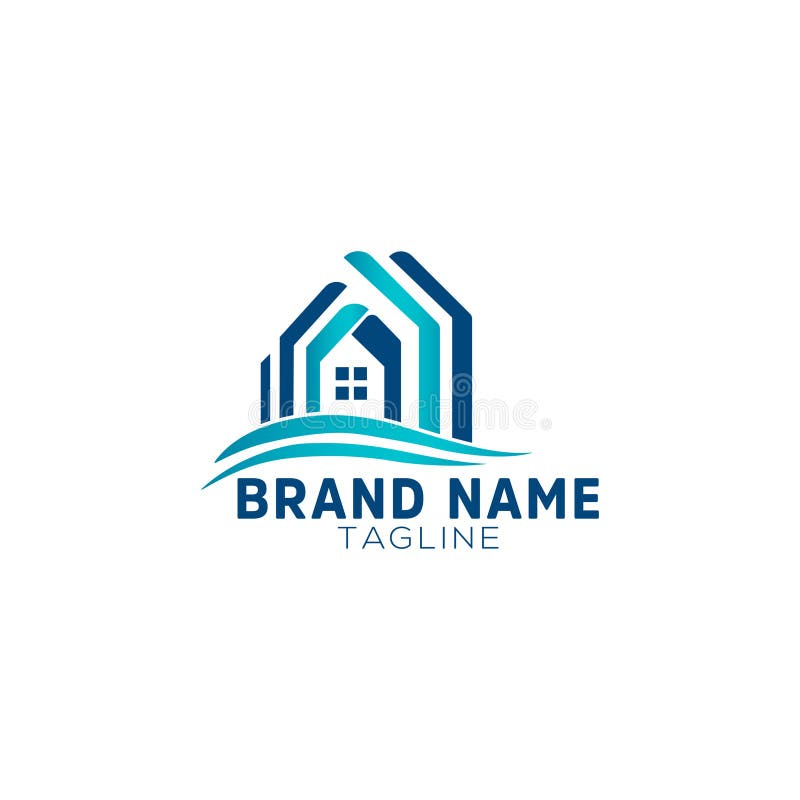 Real Estate and Home Buildings Logo Design Vector Template. Property ...