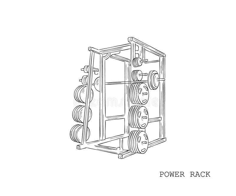 Power rack. stock illustration. Illustration of isolated - 292180742