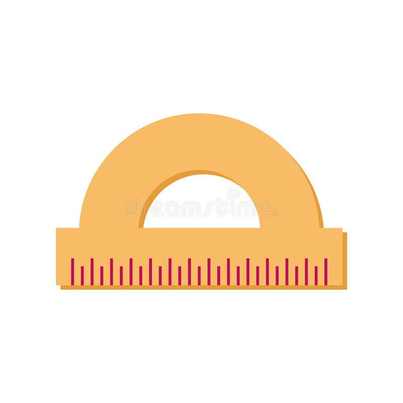 Ruler Icon. Black and White Vector Illustration. Flat Style. Silhouette ...