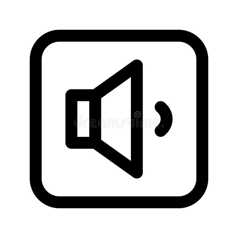 Low Volume Outline Style Icon Stock Vector - Illustration of mark ...