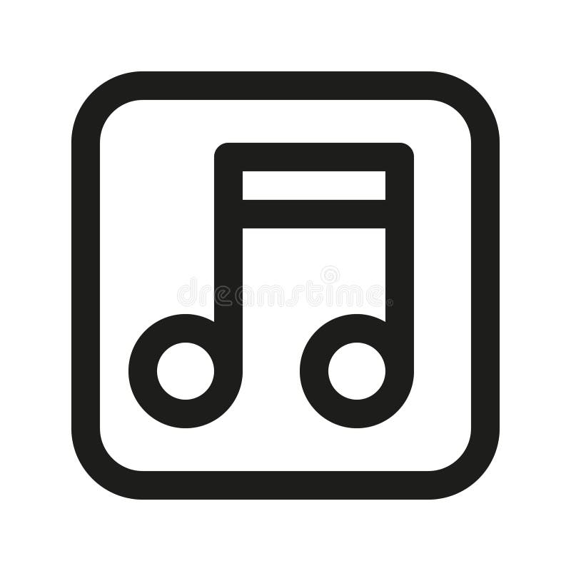 Music Outline Style Icon stock vector. Illustration of isolated - 292267908