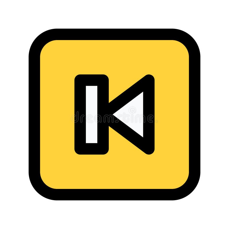 Back Song Filled Line Style Icon Stock Vector - Illustration of flat ...