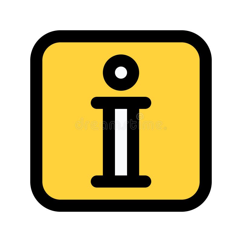 Information Filled Line Style Icon Stock Vector - Illustration of ...