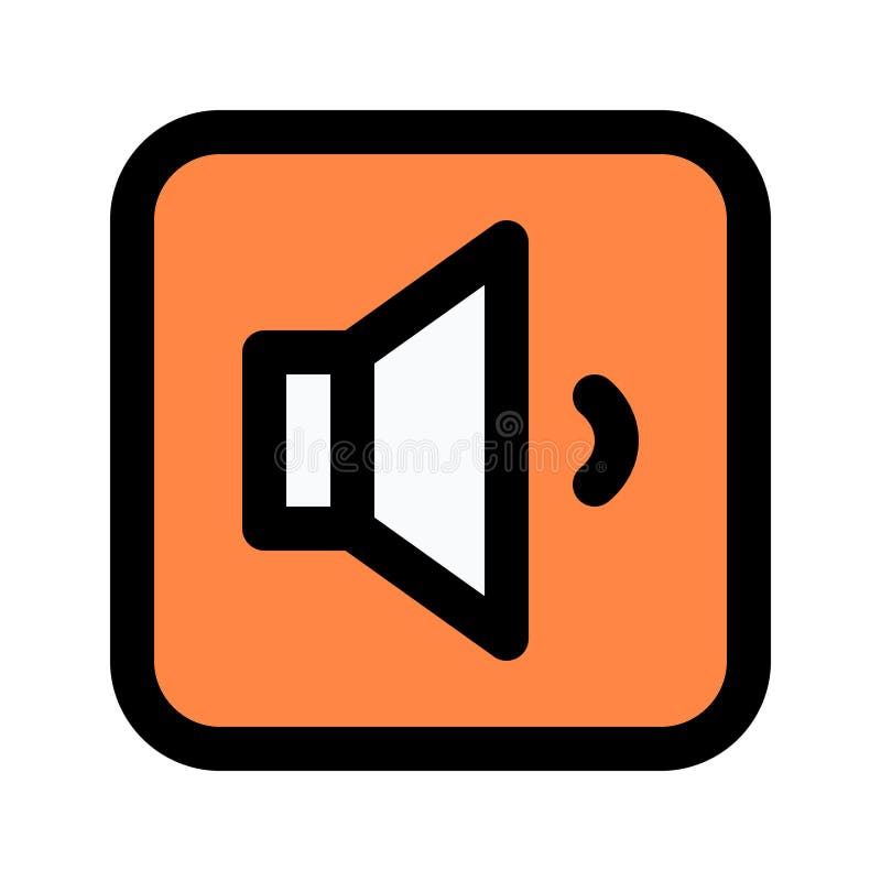 Low Volume Filled Line Style Icon Stock Vector - Illustration of silent ...