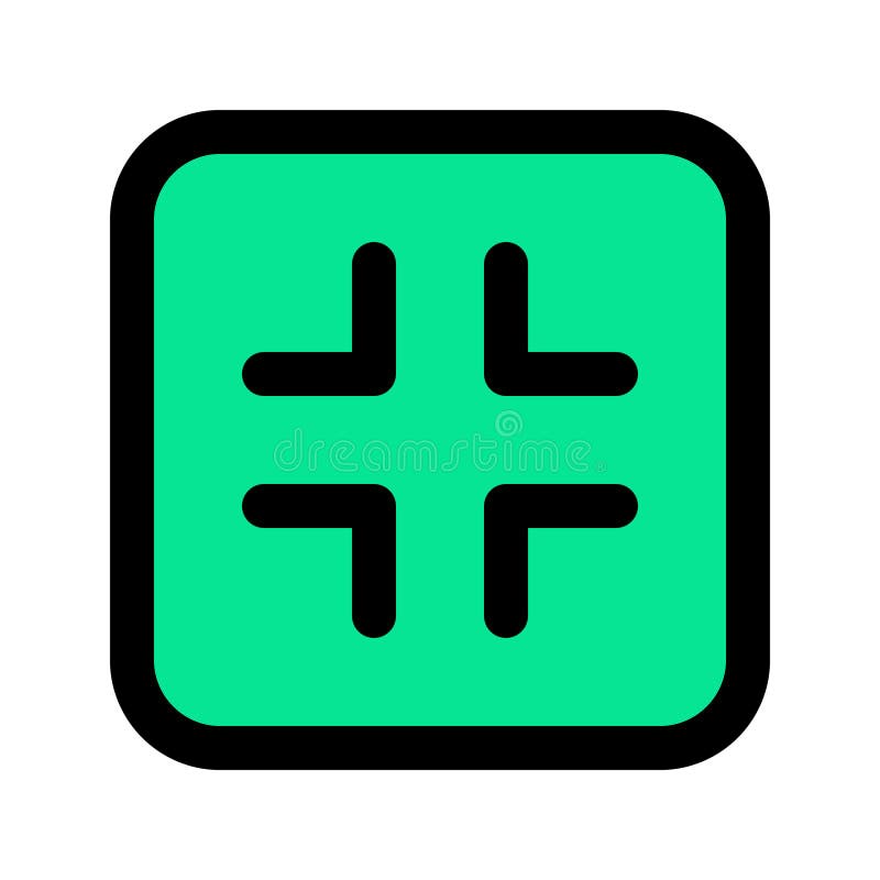 Minimize Filled Line Style Icon Stock Vector - Illustration of video ...