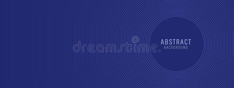 Blue Abstract Background with Circles and Lines. Vector Illustration ...
