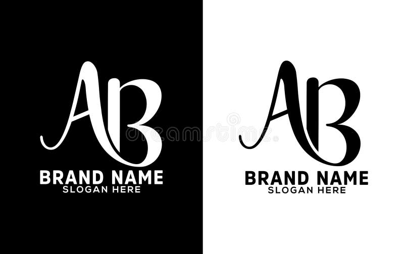 Initial Letter AB Logo Design Vector Template. Abstract Letter AB Logo ...
