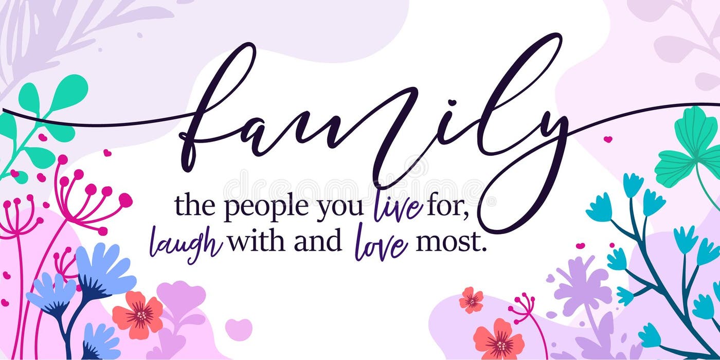 Love Family Life Greatest Blessing Stock Illustrations – 180 Love ...