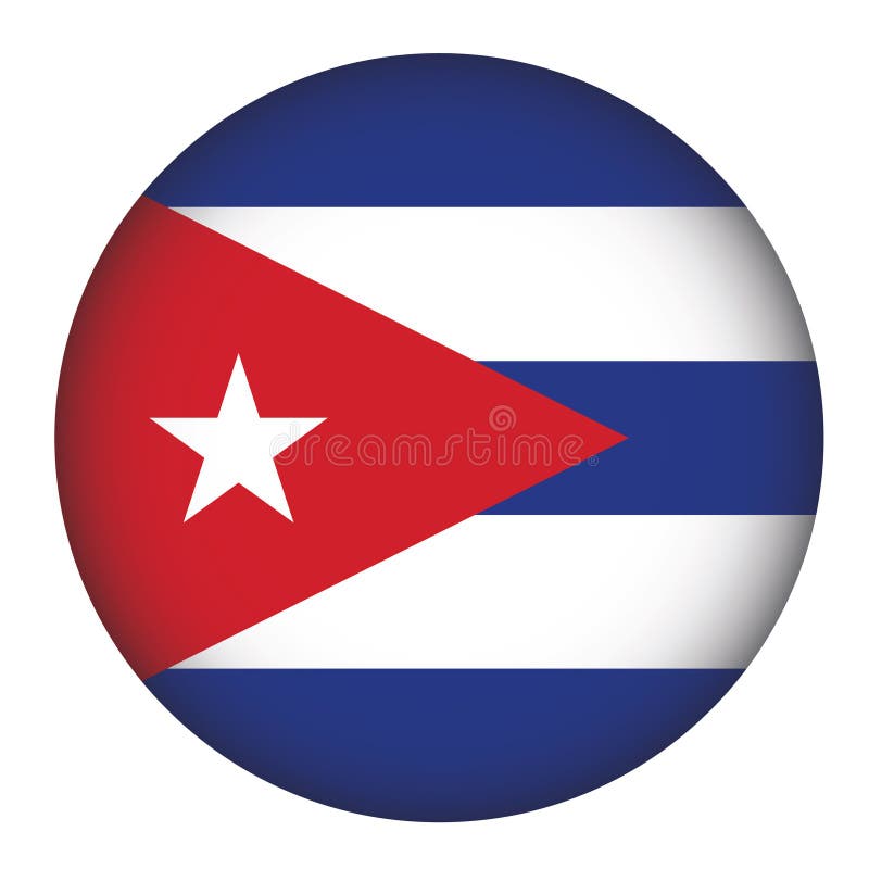 Cuba Flag Round Shape Vector Stock Vector - Illustration of national ...