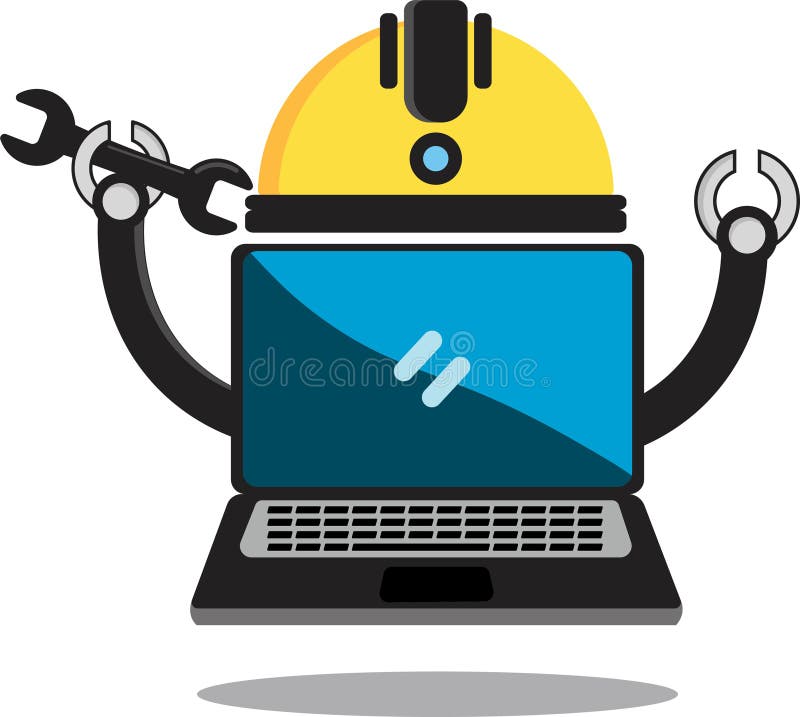 Advanced Tool Repair Robot stock vector. Illustration of secure - 292708873