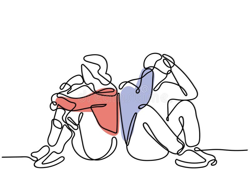 Arguing Couple Line Art Stock Illustrations – 137 Arguing Couple Line ...