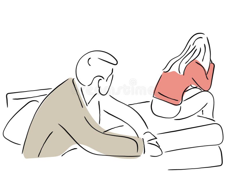 Arguing Couple Line Art Stock Illustrations – 131 Arguing Couple Line ...
