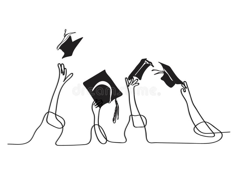 Graduation ceremony. stock illustration. Illustration of vector - 292819355