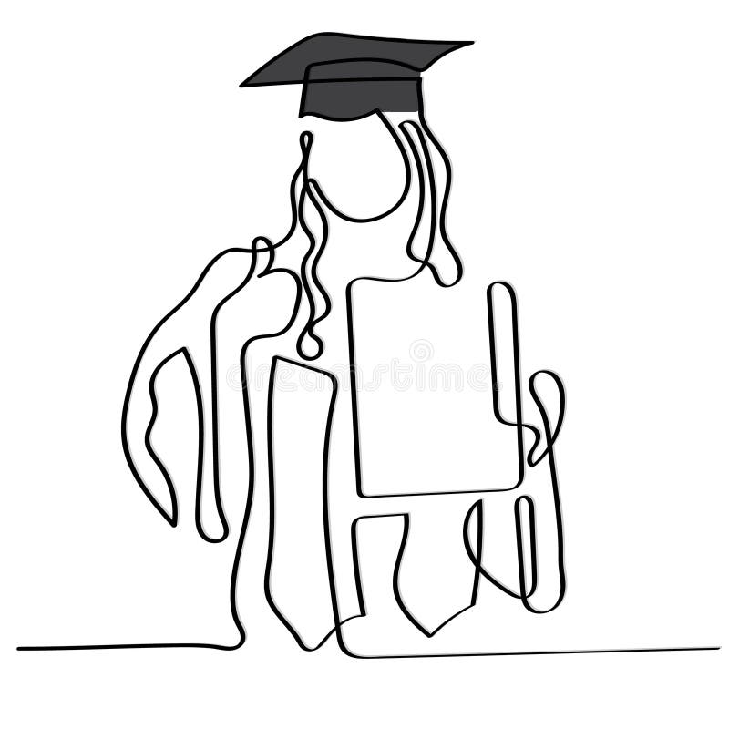 Graduation ceremony. stock illustration. Illustration of ceremony ...