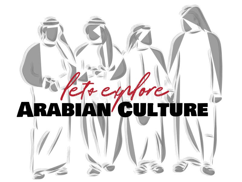 Arabian culture poster stock illustration. Illustration of drawing ...