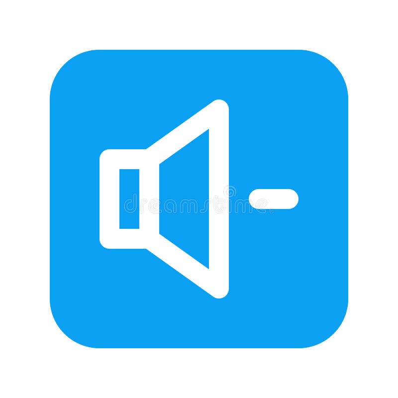 Reduce Volume Outline Style Icon Stock Vector - Illustration of voice, volume: 292267921