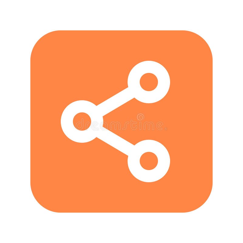 Share Flat Style Icon stock vector. Illustration of media - 292923879
