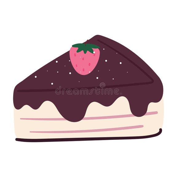 Hand Drawing Cartoon Blueberry Cake Stock Vector - Illustration of hand ...