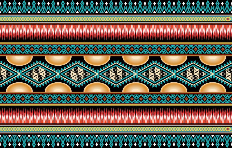 Peruvian American Indian Pattern Tribal Ethnic Motifs Geometric Stock ...