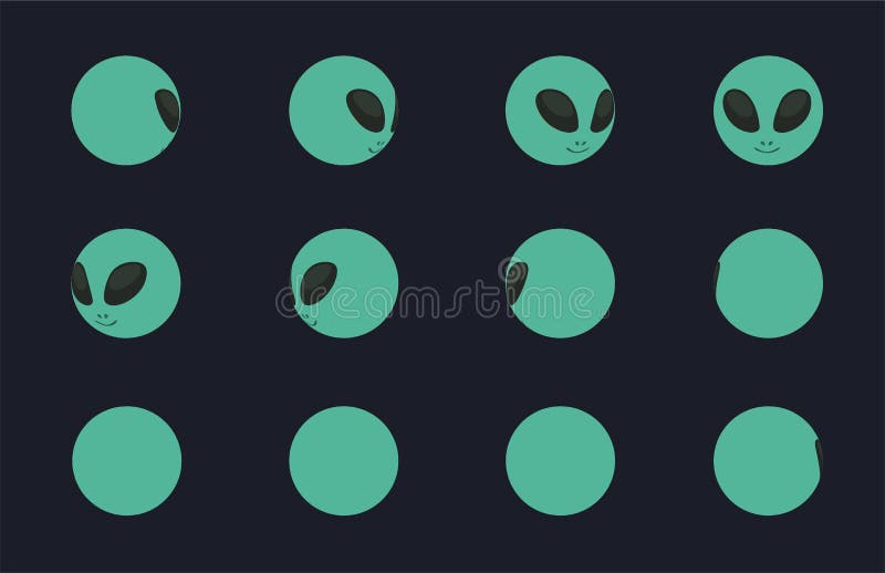 Halloween Ball Head Animation Sequence Alien UFO Extraterrestrial ...