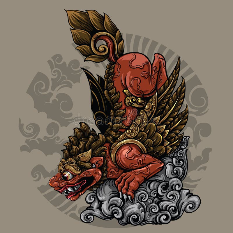 Raja Singa, Singa Raja, Singa Bali, Singa Motif Bali, Balinese Motif ...