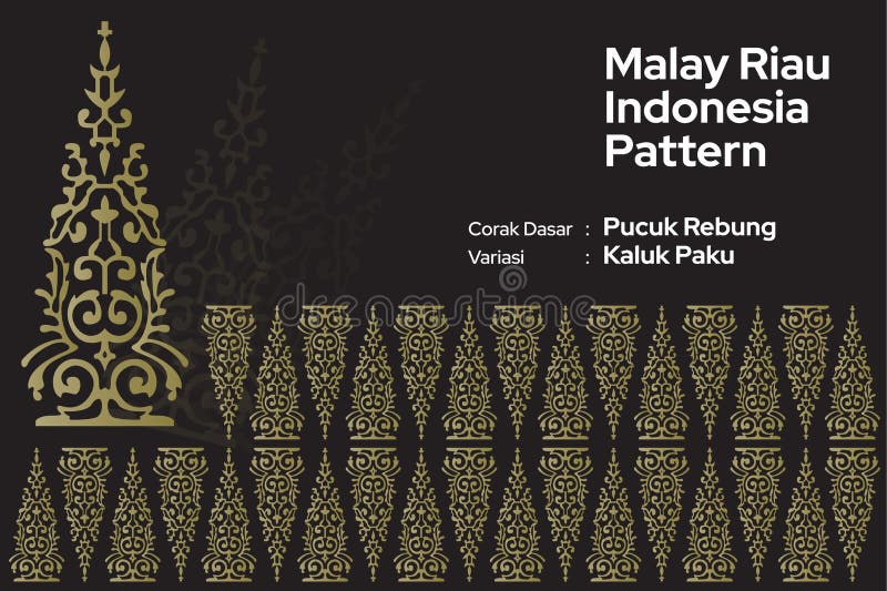 Pattern Malay Riau Batik Songket Tenun, Weaving Corak Motif Pucuk ...