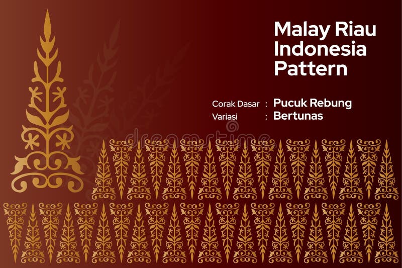 Pattern Malay Riau Batik Songket Tenun, Weaving Corak Motif Pucuk ...