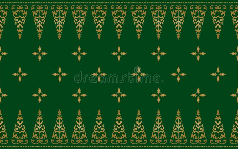 Malay Riau Batik Songket, Weaving Corak Motif Pucuk Rebung, Melayu ...
