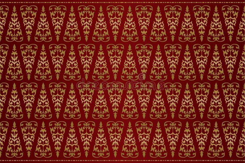 Malay Riau Batik Songket, Weaving Corak Motif Pucuk Rebung, Melayu ...