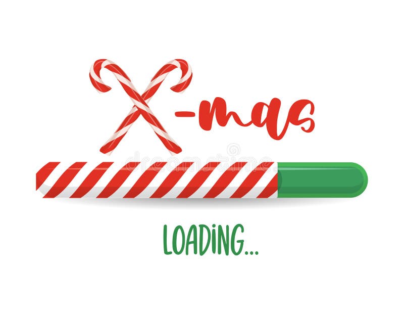Christmas Loading - Calligraphy Phrase for Christmas. Hand Drawn ...