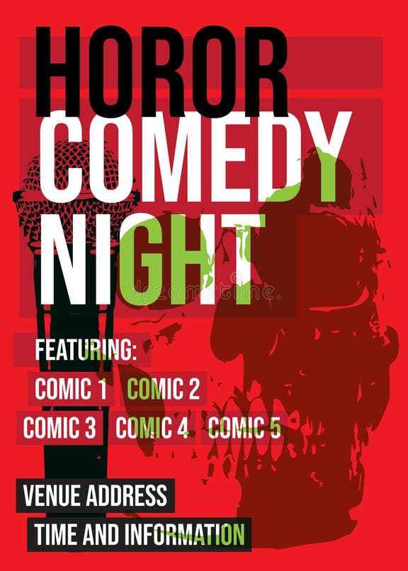 Stand Up Show or Comedy Night, Microphone or Open Mic, Flyer, Gigs ...