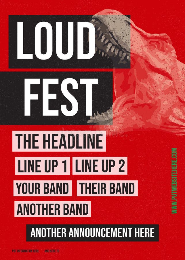 Rock Invasion Festival or Fest, Gig or Gigs Poster, Brochure or ...