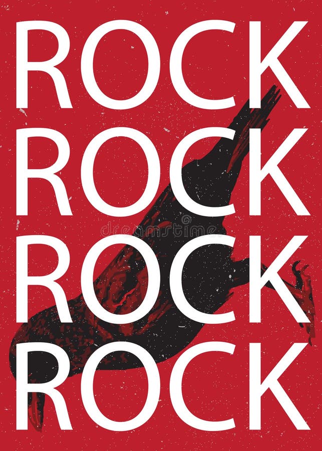 Rock Theme Poster for Bedroom Decoration, Metal Rough Rock and Roll ...