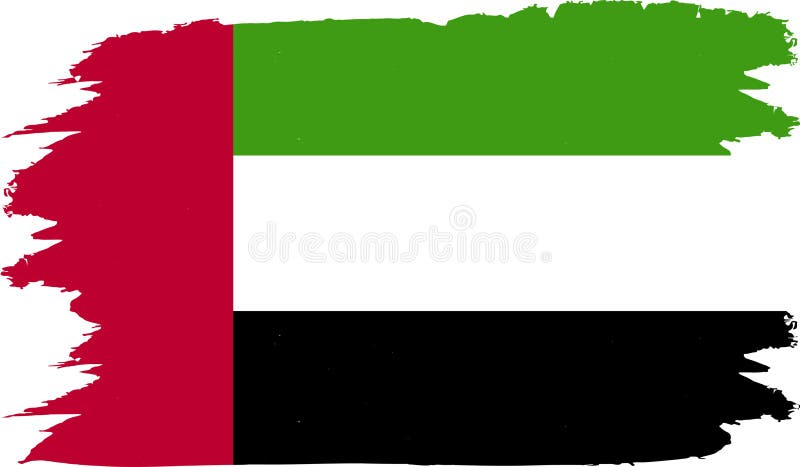 United Arab Emirates Official Flag S Vector Colors a Vector ...