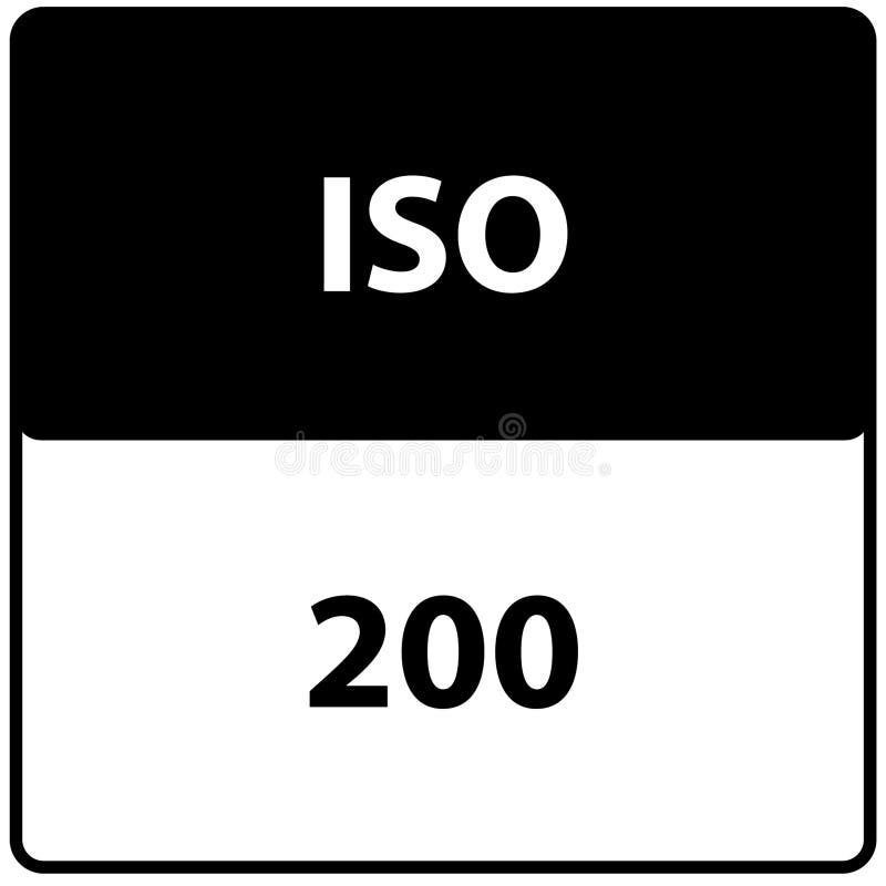 ISO 200 camera icon set stock vector. Illustration of quality - 294879186
